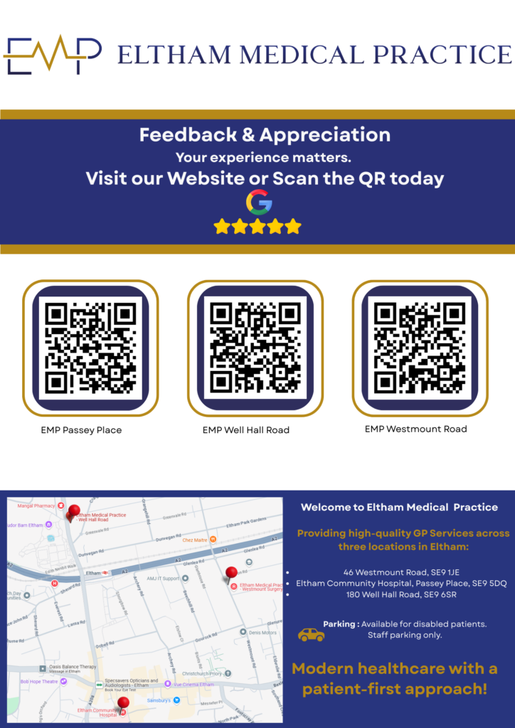 Practice Leaflet - Eltham Medical Practice